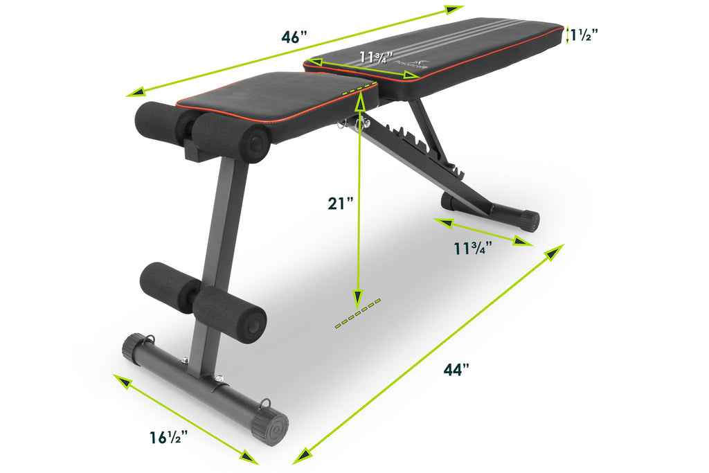 Adjustable Weight Bench without Resistance Bands - ProsourceFit