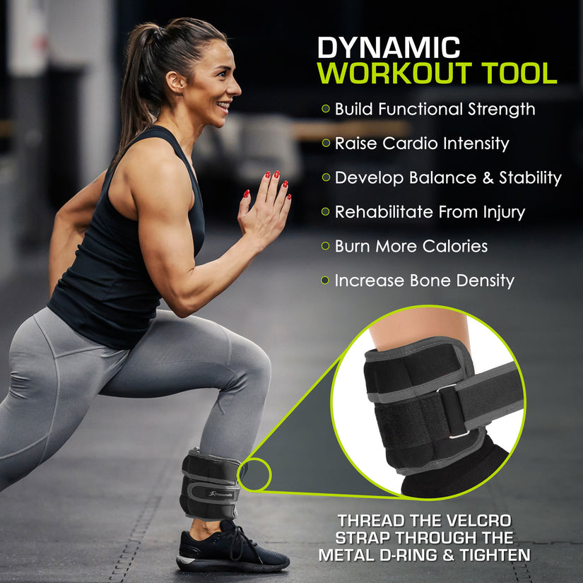 Adjustable Ankle Weights – ProsourceFit