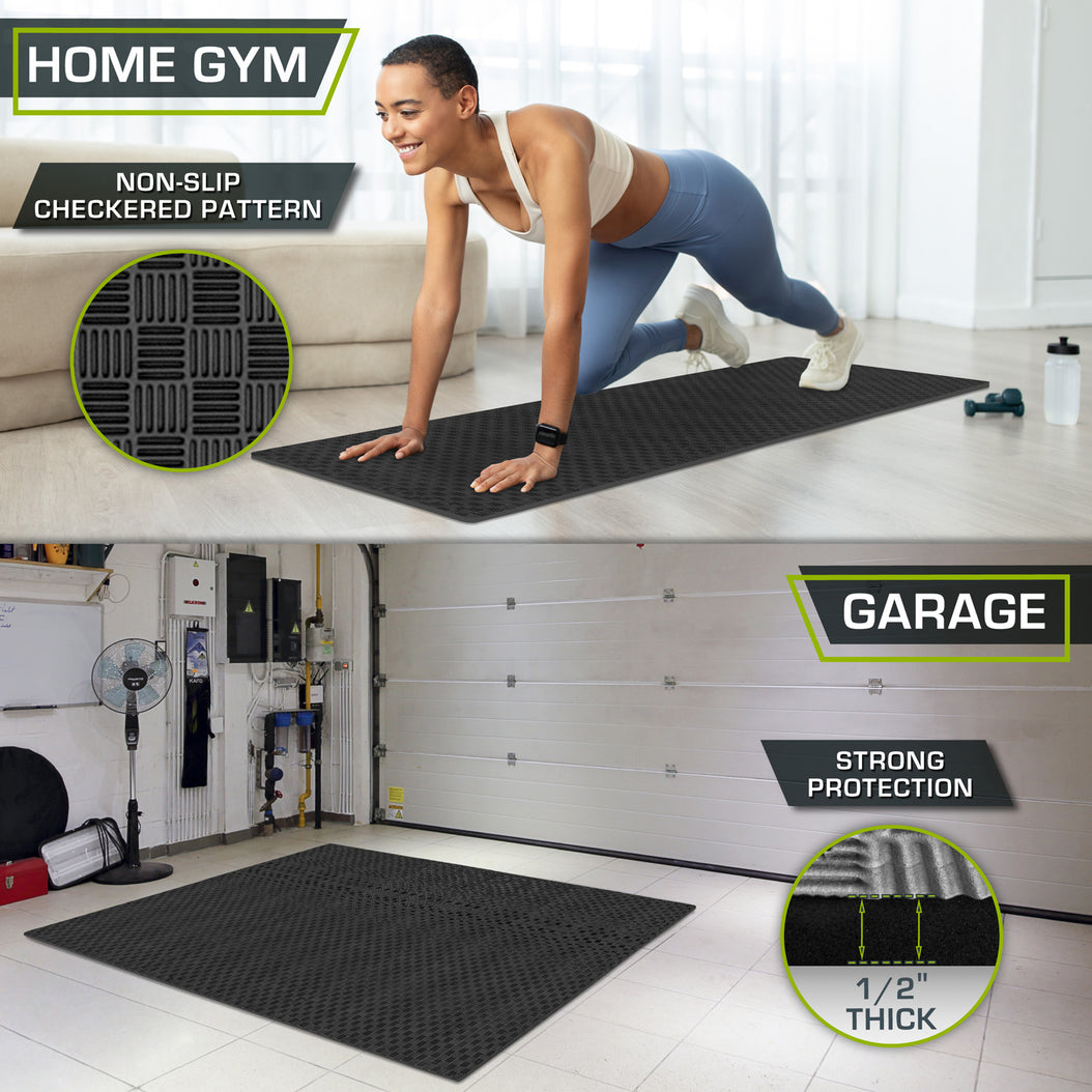 Checkered Exercise Puzzle Mat 1/2-in – ProsourceFit