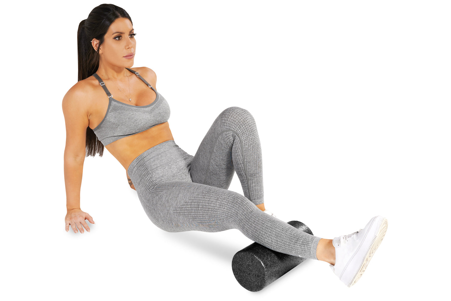High Density Foam Roller 12 x 6 Black - ProsourceFit
