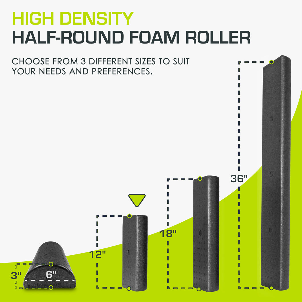 High Density Half-Round Foam Roller – ProsourceFit