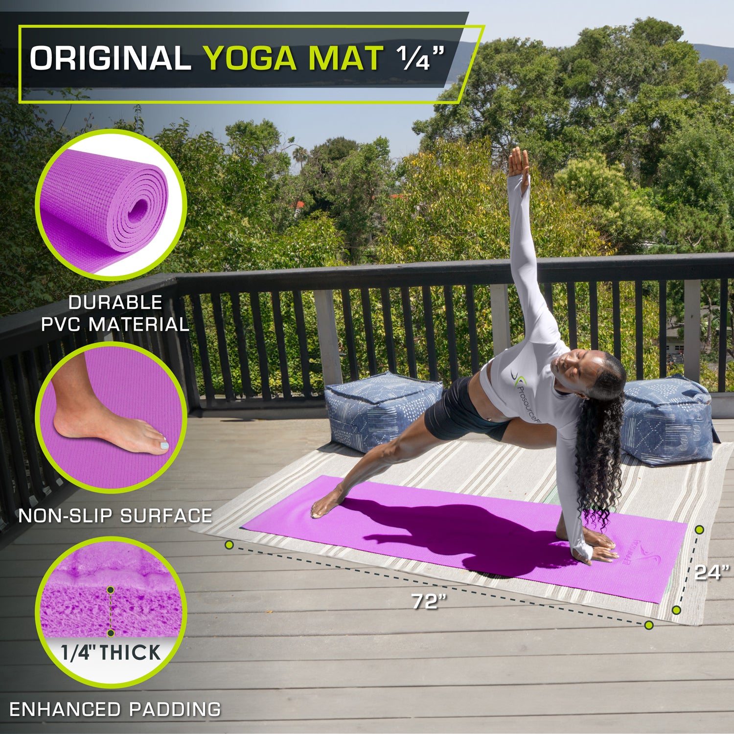 Original Yoga Mat 1/4" – ProsourceFit