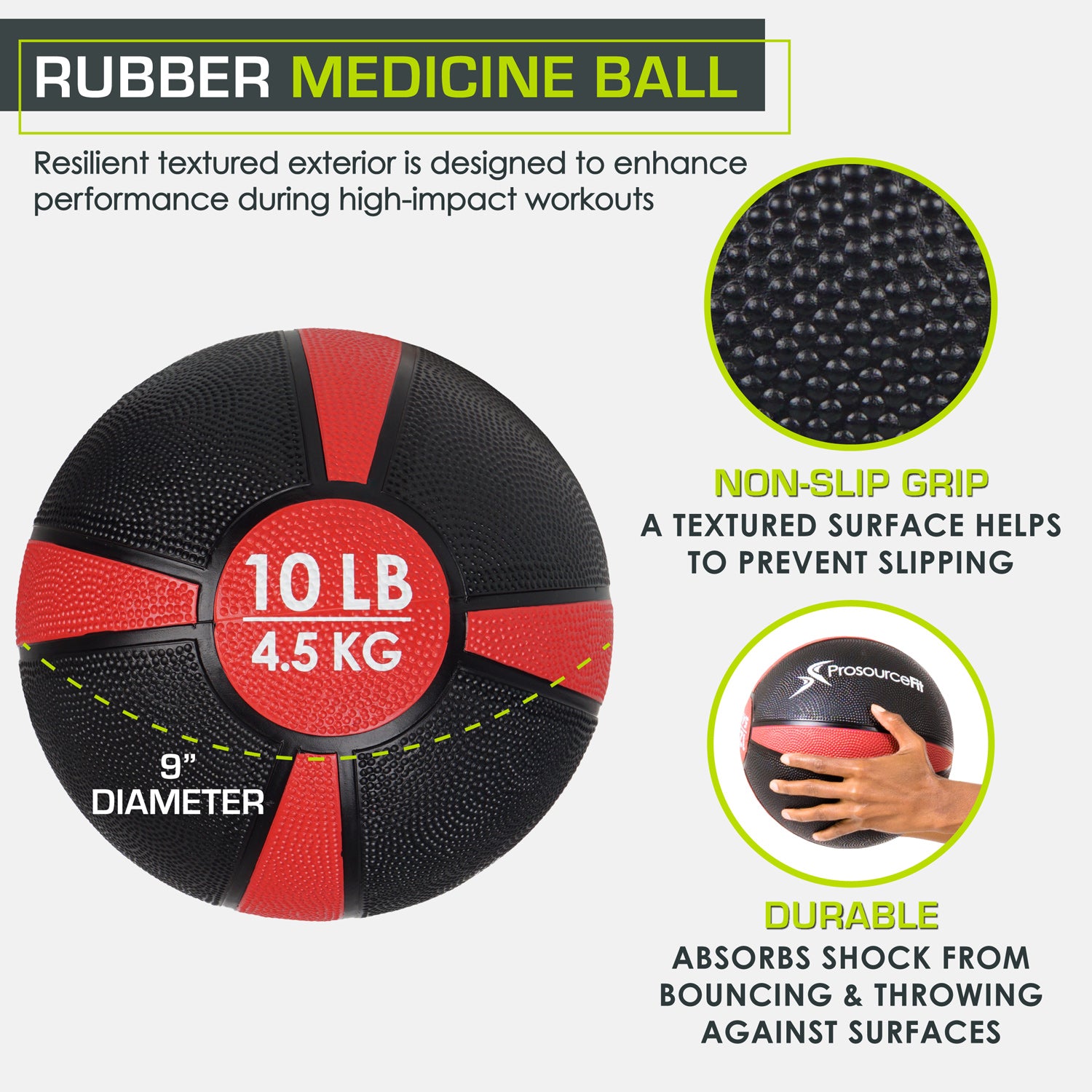 Rubber Medicine Ball – ProsourceFit