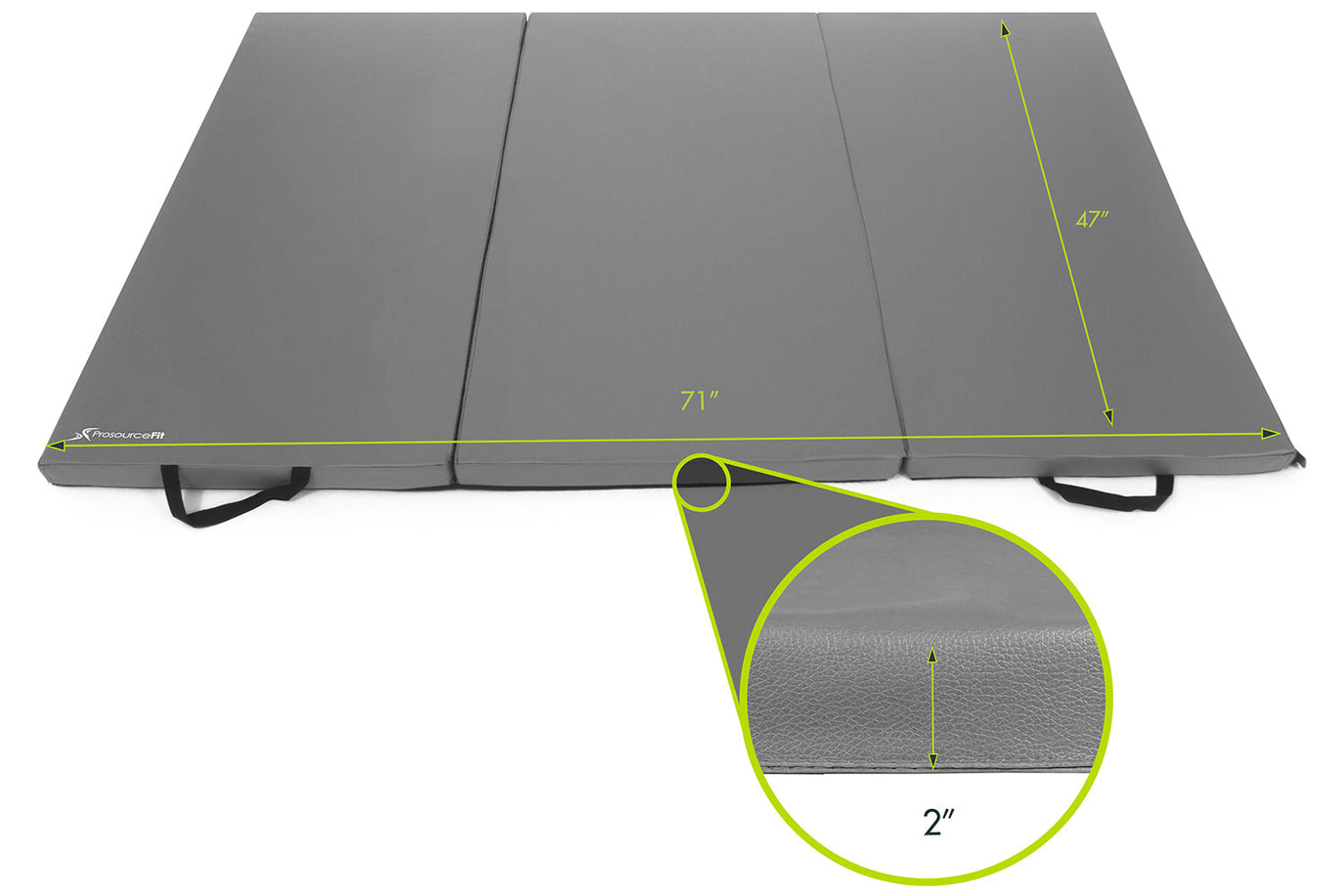 Tri-Fold Folding Exercise Mat 6x4x2 – ProsourceFit