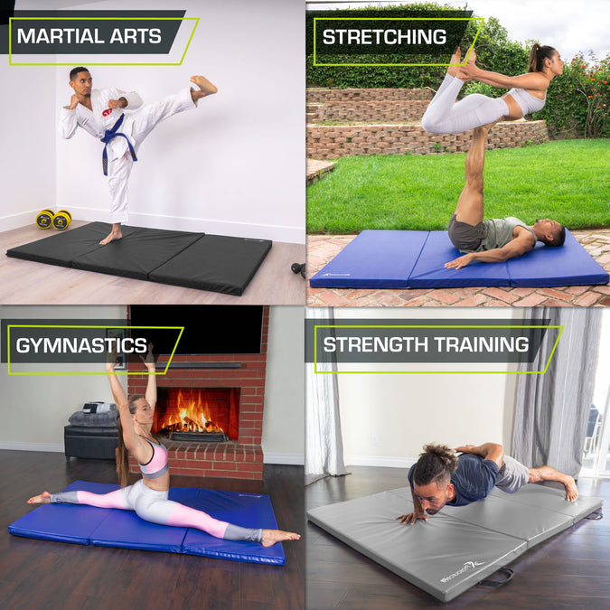 Tri-Fold Folding Exercise Mat 6x4x2 – ProsourceFit