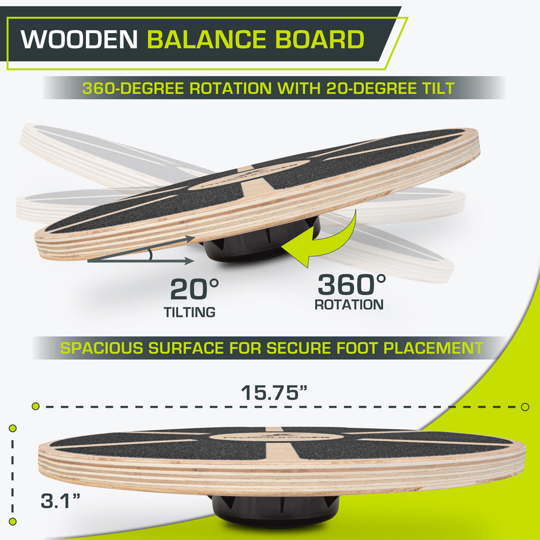 Wooden Balance Board – ProsourceFit