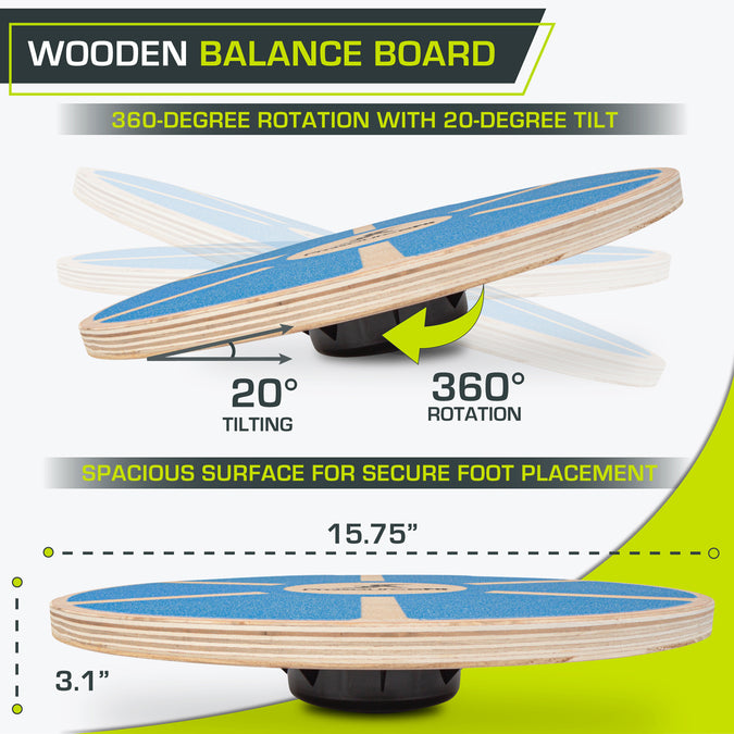 Wooden Balance Board – ProsourceFit