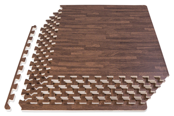 Wood Grain Puzzle Mat 1-2-in Dark Oak - ProsourceFit