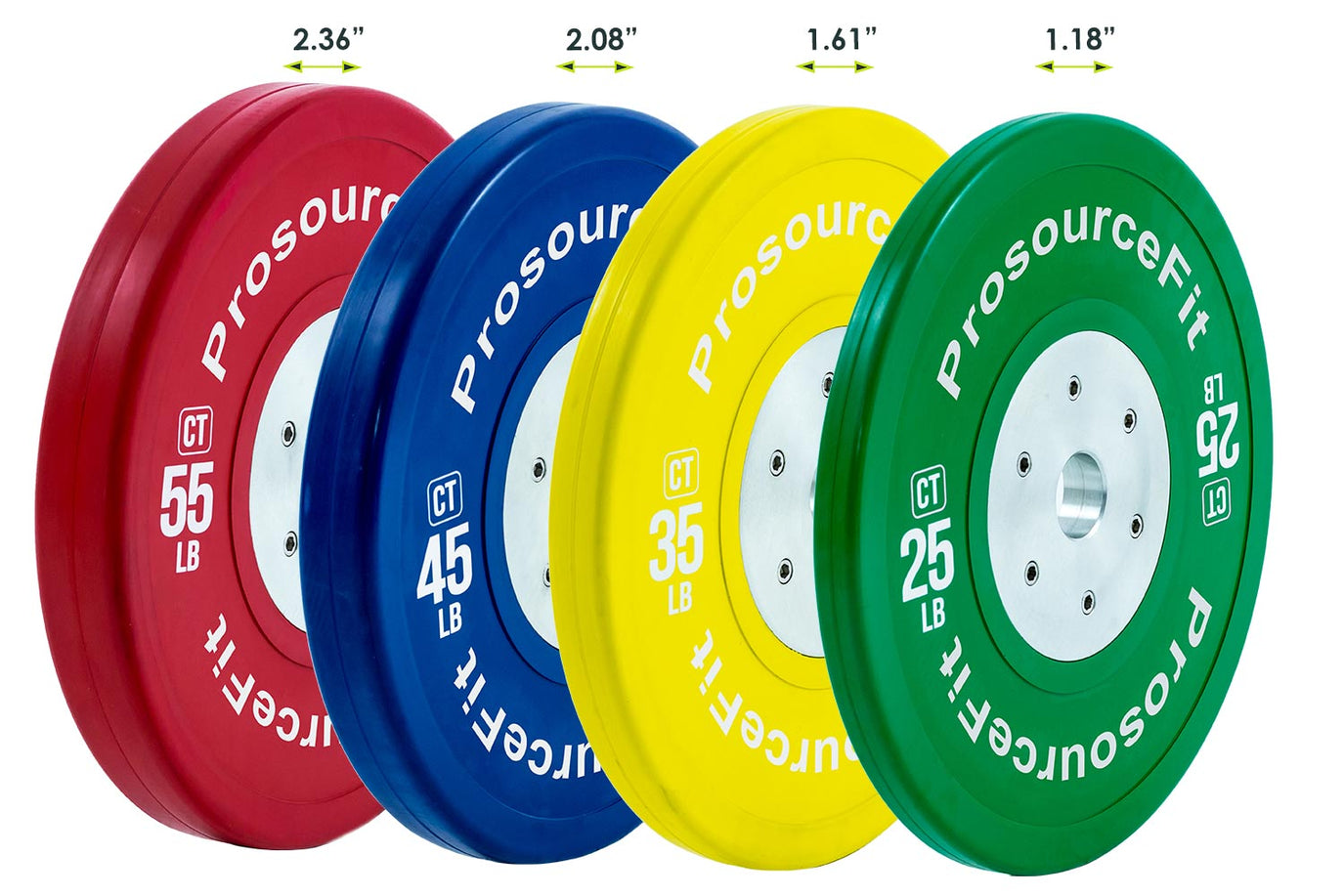 Color Training Bumper Plates (Single) – ProsourceFit