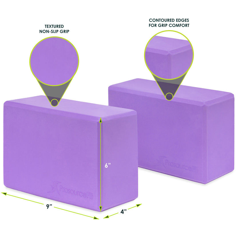 Set of 2 Foam Yoga Blocks – ProsourceFit