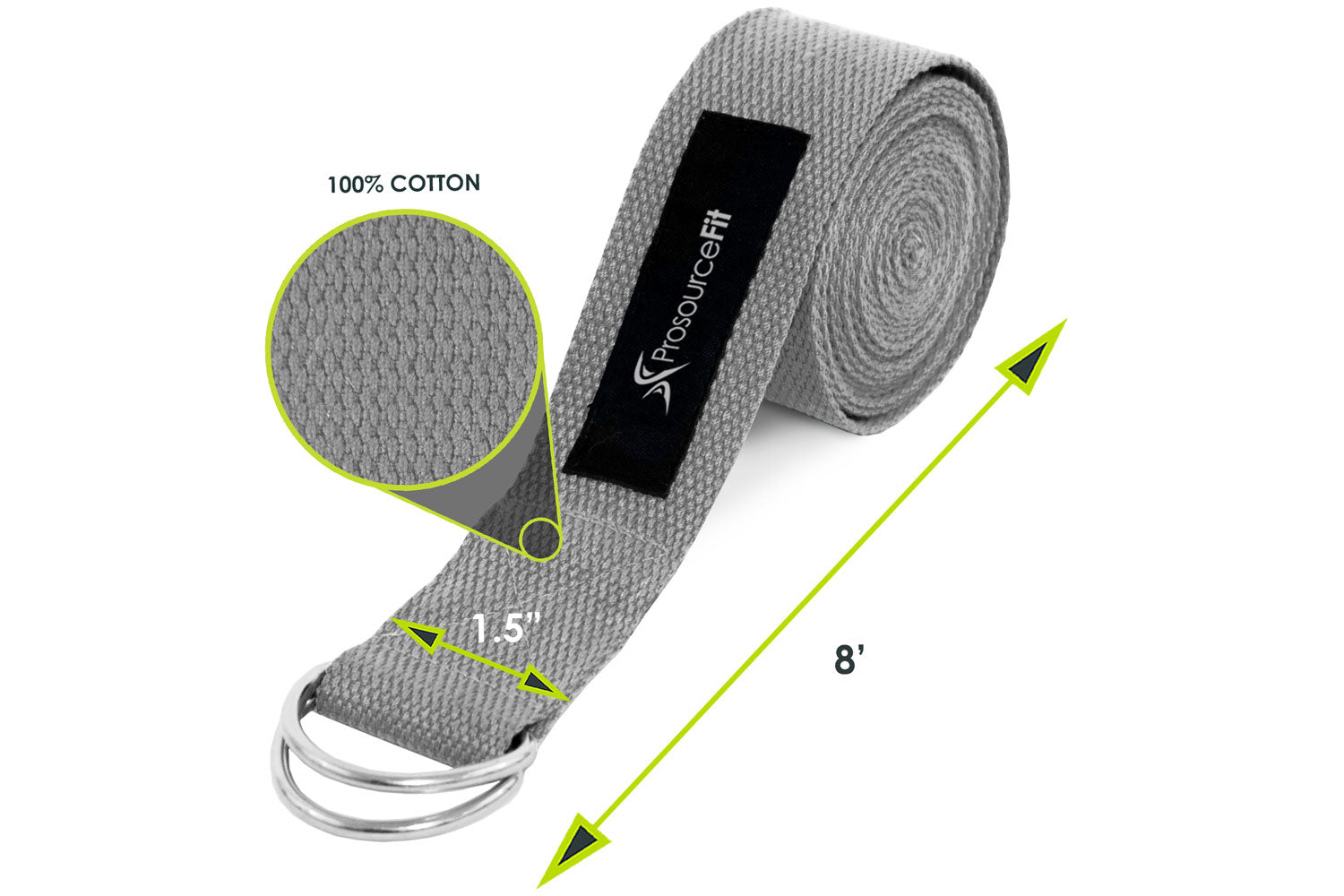 Metal D-Ring Yoga Strap – ProsourceFit