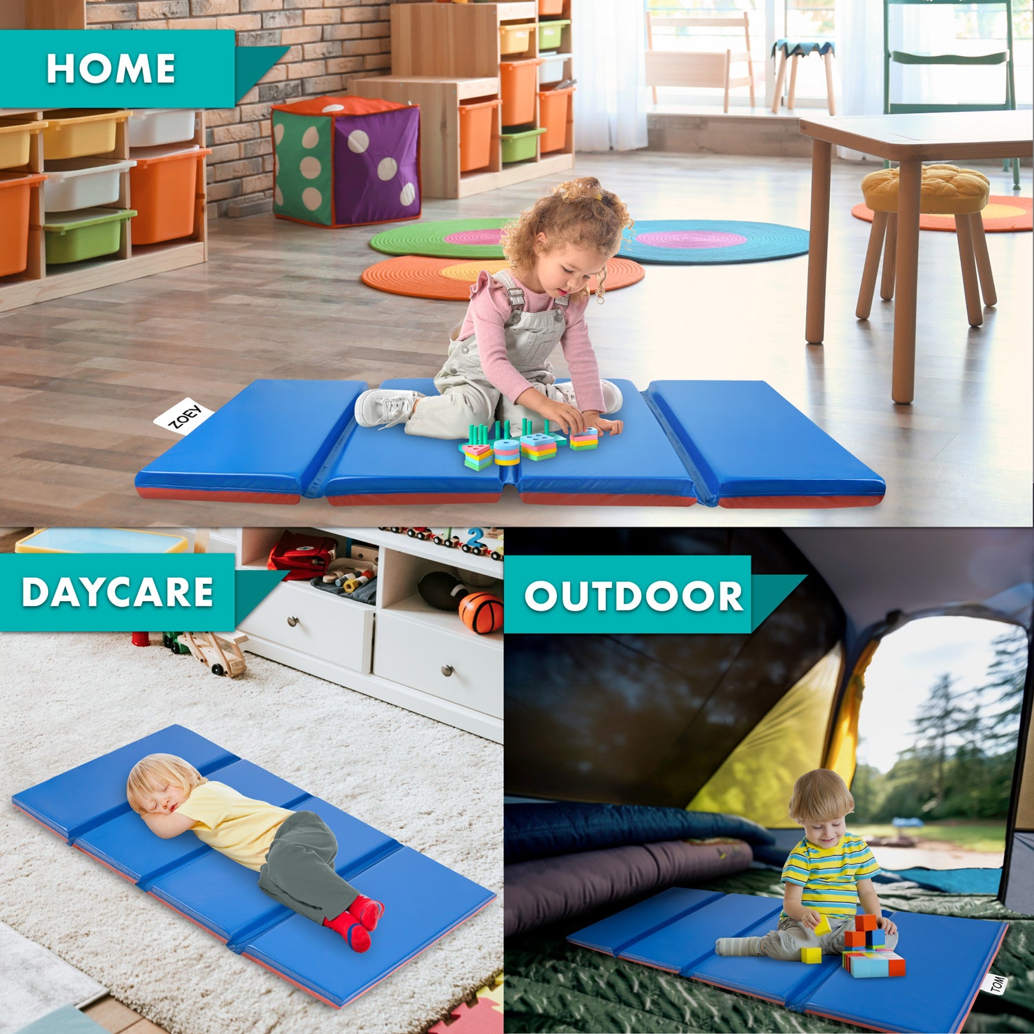 Four-Fold Kids Rest Mat – ProsourceFit