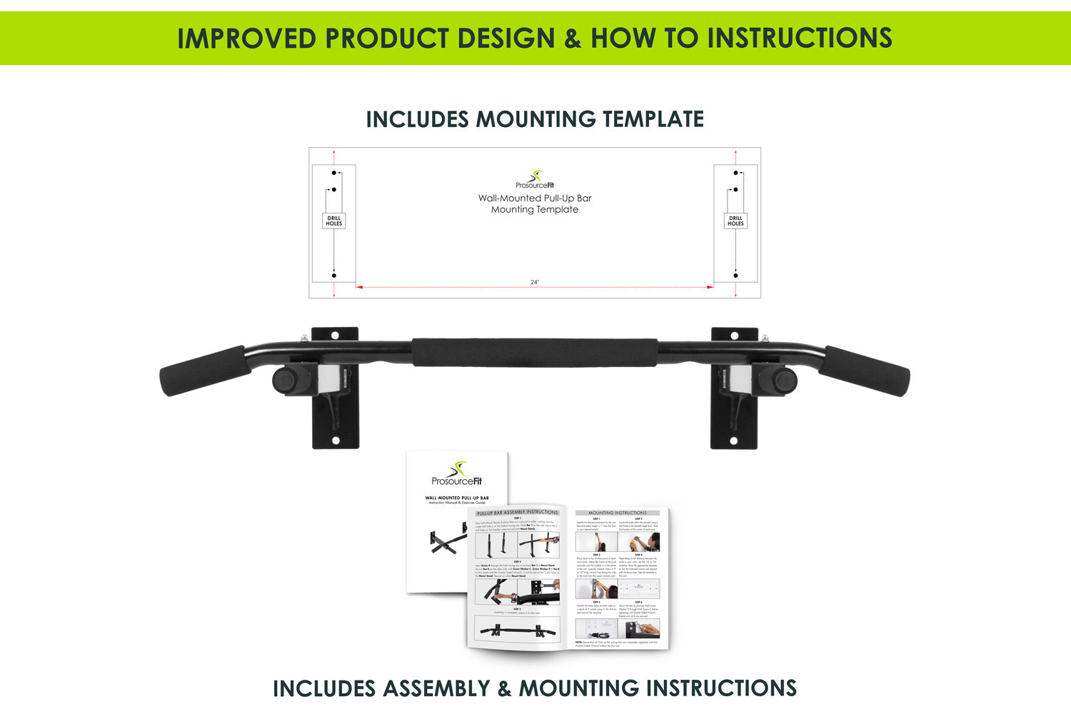 Wall-Mounted Pull-Up Bar – ProsourceFit